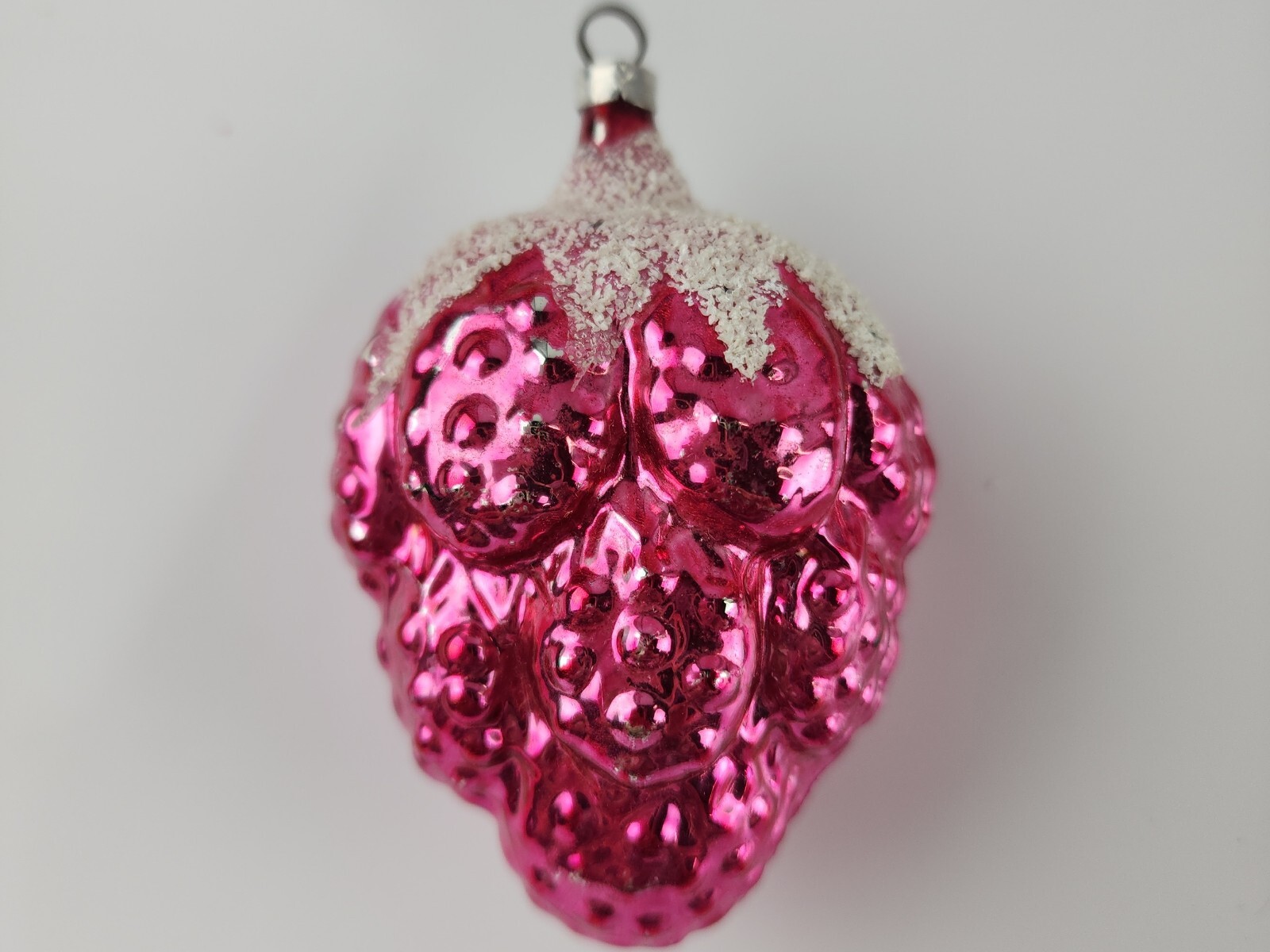 Antique Set Of 6 Blown Glass Cluster Grape BERRY Mica Christmas ...