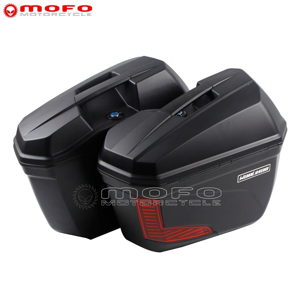 Hard Side Case 32L 11Lbs Motorcycle Luggage Pannier For Suzuki GSXR1000 ...