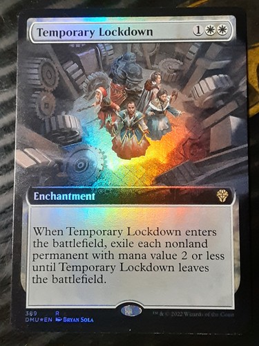 Temporary Lockdown Extended Art FOIL , Dominaria United , NM,MTG , FREE SHIPPING | eBay