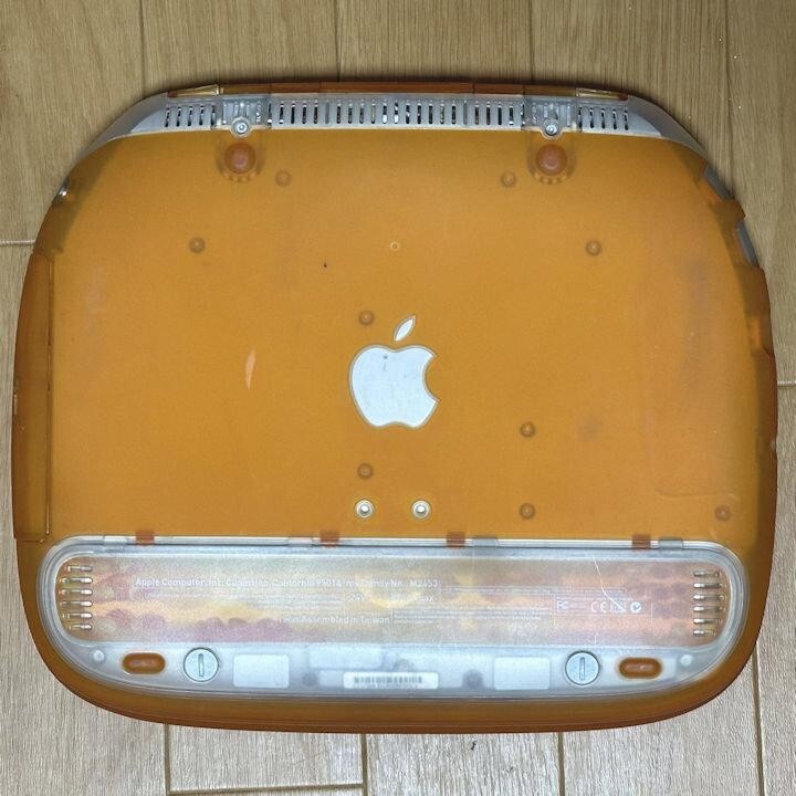 Vintage Apple Tangerine Clamshell iBook G3 300mhz Orange As Is AC100V F ...