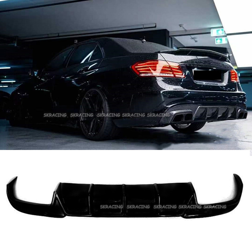 Glossy black Rear Bumper Diffuser Lip Fits Mercedes Benz W212 E350 E63 ...