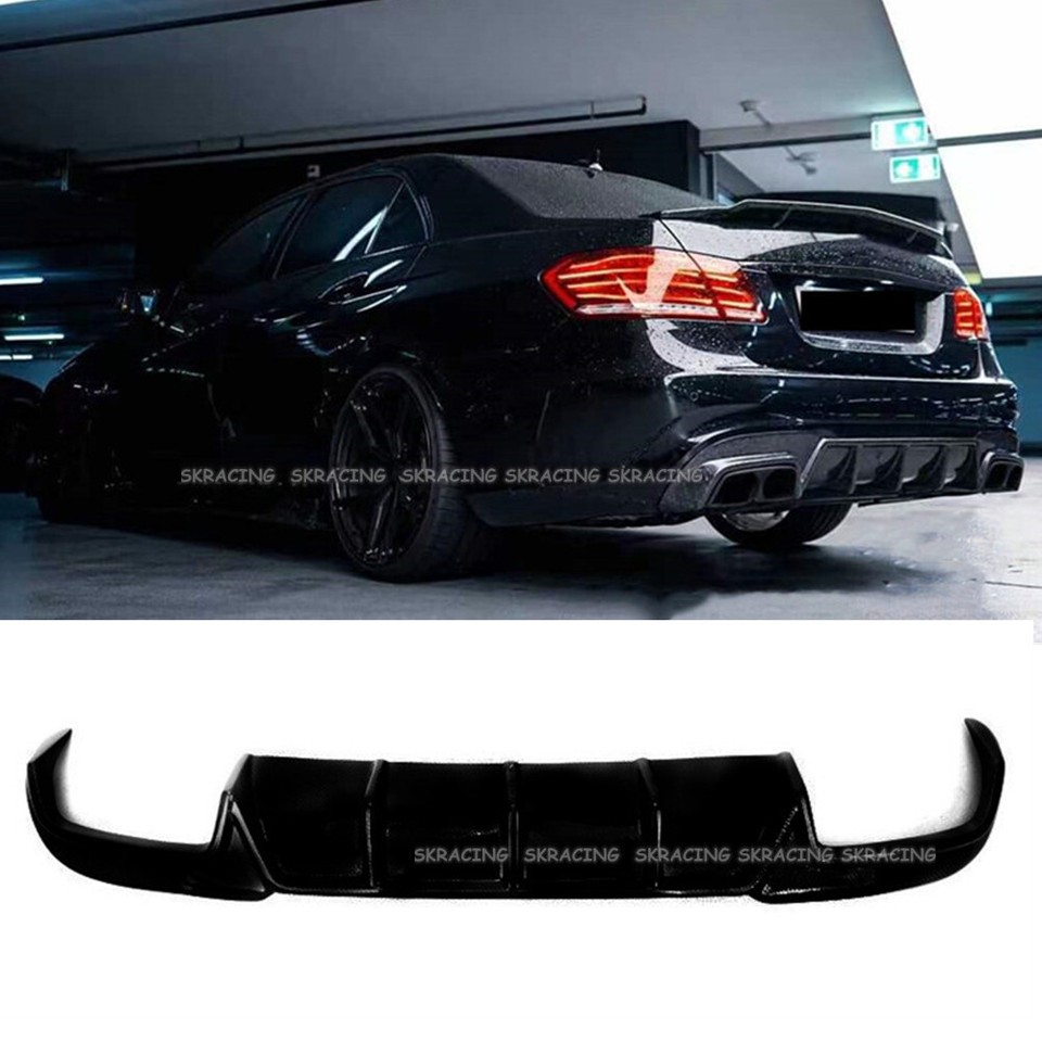 Glossy black Rear Bumper Diffuser Lip Fits Mercedes Benz W212 E350 E63 ...