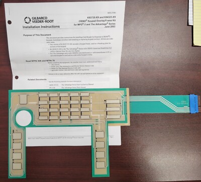 GILBARCO K94396-02 MONOCHROME CRIND KEYPAD KIT FOR ADVANTAGE NEW | eBay