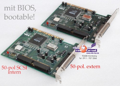 SCSI PCI Controller Initio INI-9100U Bootable INIC-950P For Unix Ms-dos ...