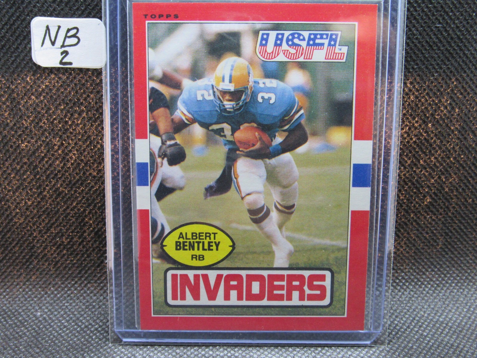 1985 ALBERT BENTLEY TOPPS USFL FOOTBALL CARD # 89 INVADERS | eBay