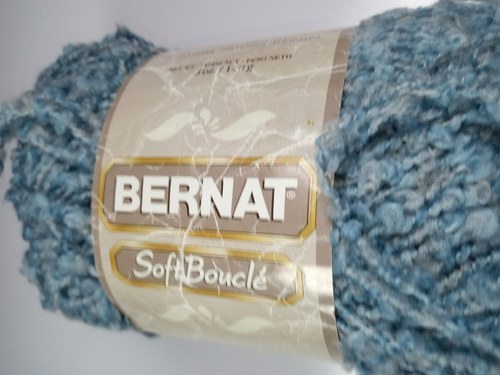 Bernat Soft Boucle Yarn-Blue-5 Oz-Acrylic/ Polyester-NEW | eBay
