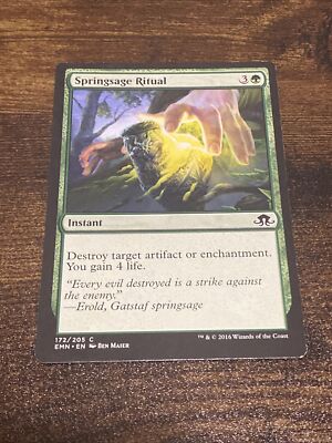 Springsage Ritual 172/205 Eldritch Moon MTG Magic The Gathering D5504 ...
