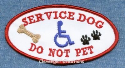 SERVICE DOG DO NOT PET w/wheelchair - service dog vest patch | eBay