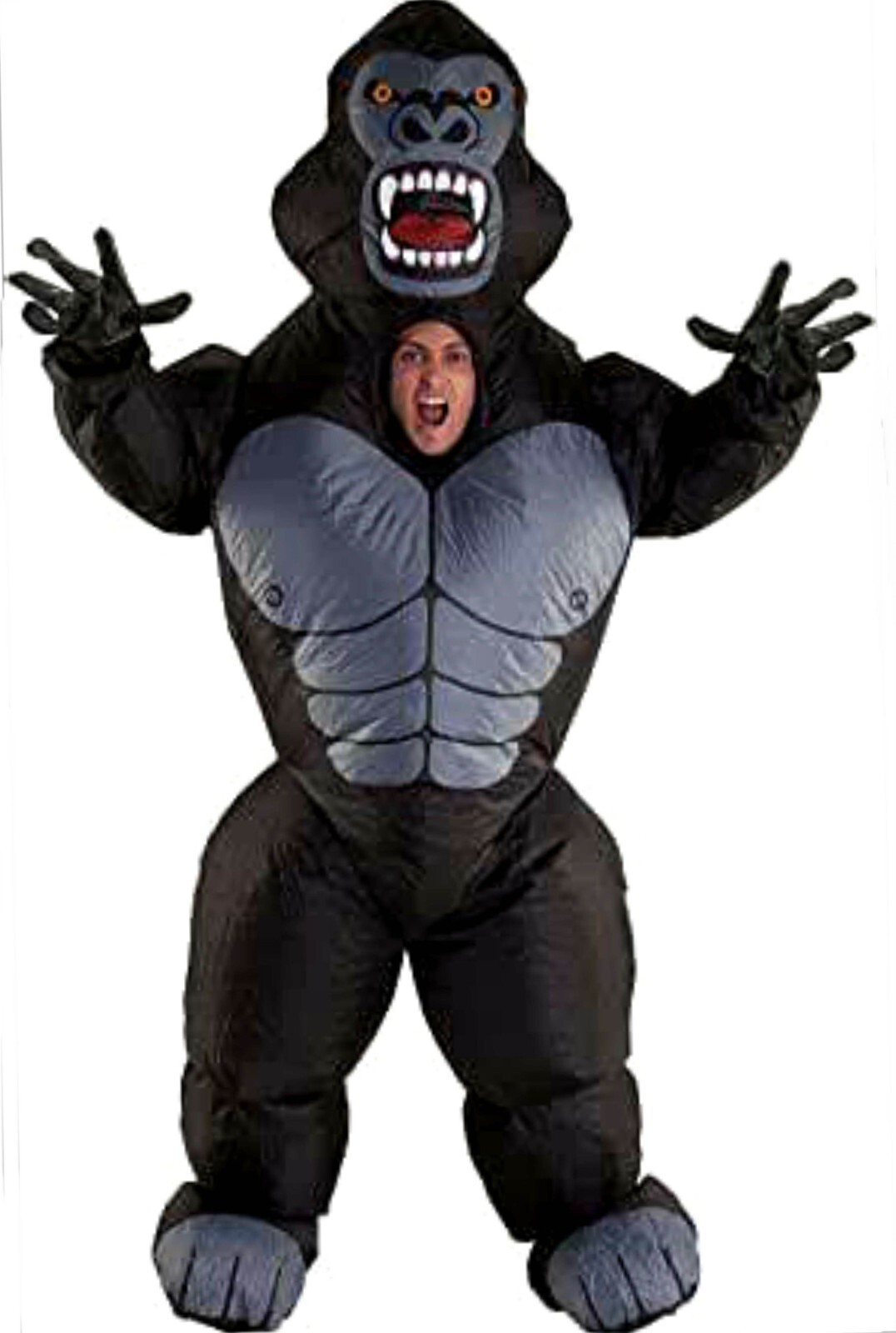 Adult Inflatable Gorilla Costume Morph Costume Factory Sealed New | eBay