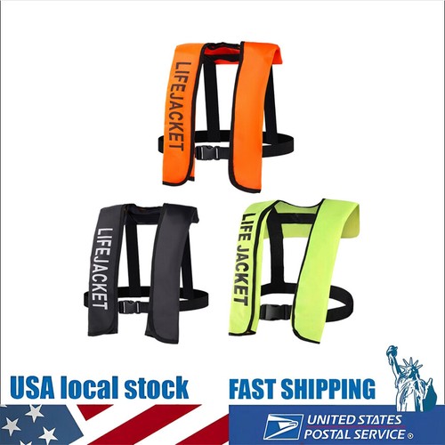 Auto Inflatable Adult Life Jacket Adult Life Vest for Water Sports ...