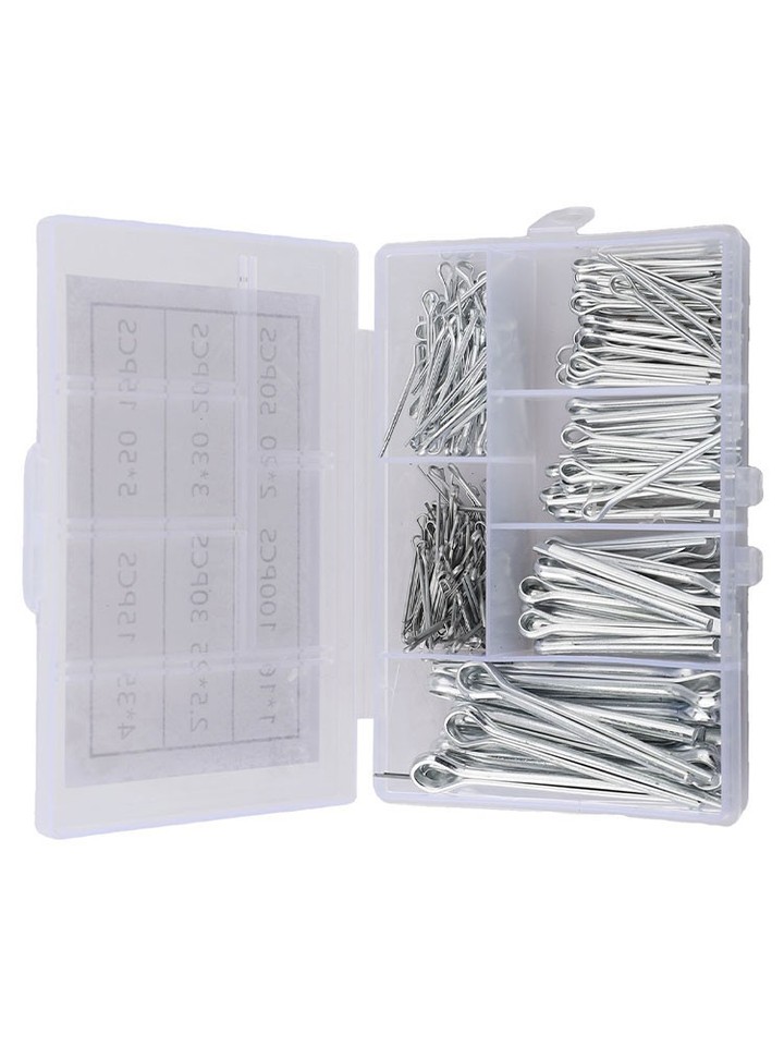 230PCS Cotter pins Hairpin pins Spring cotter screw retaining pins ...