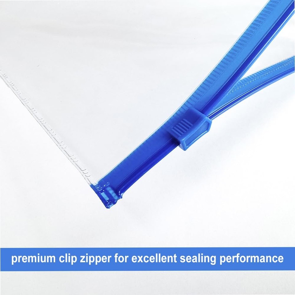 30Pcs Poly Zip Envelopes A4 Letter Size Plastic Envelopes File Folders ...