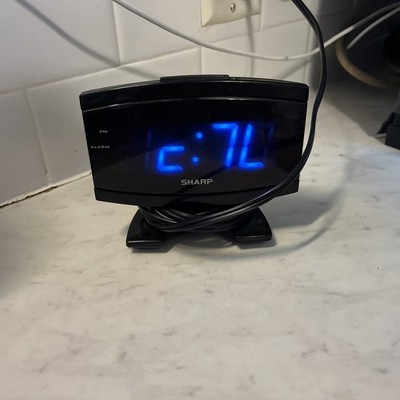 Sharp Model SPC106 Digital Alarm Clock (Large Blue Display) Works | eBay