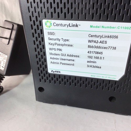 Century Link C1100z Wireless Modem w/ Adapter | eBay