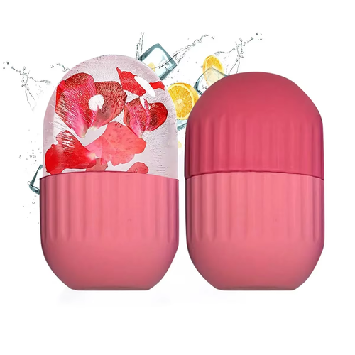 Ice Face Roller Facial Lifting Contouring Tools Silicone Ice Cube Face ...