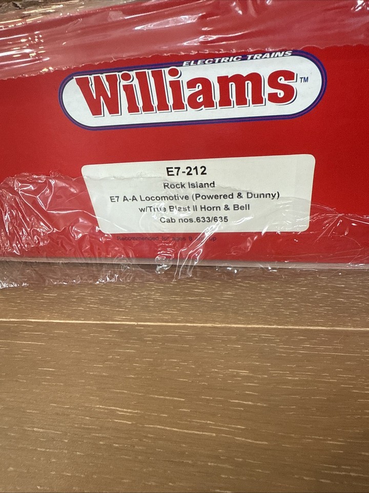 Williams O Scale E-7 AA Locomotive Set Rock Island #633 #635 Powered ...