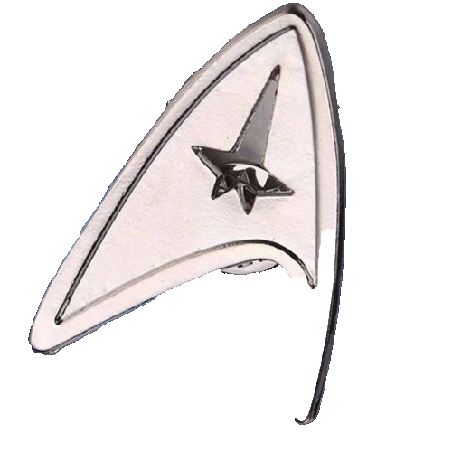 Star Trek Command Insignia Pin / Communicator Pin Silver Collectible | eBay