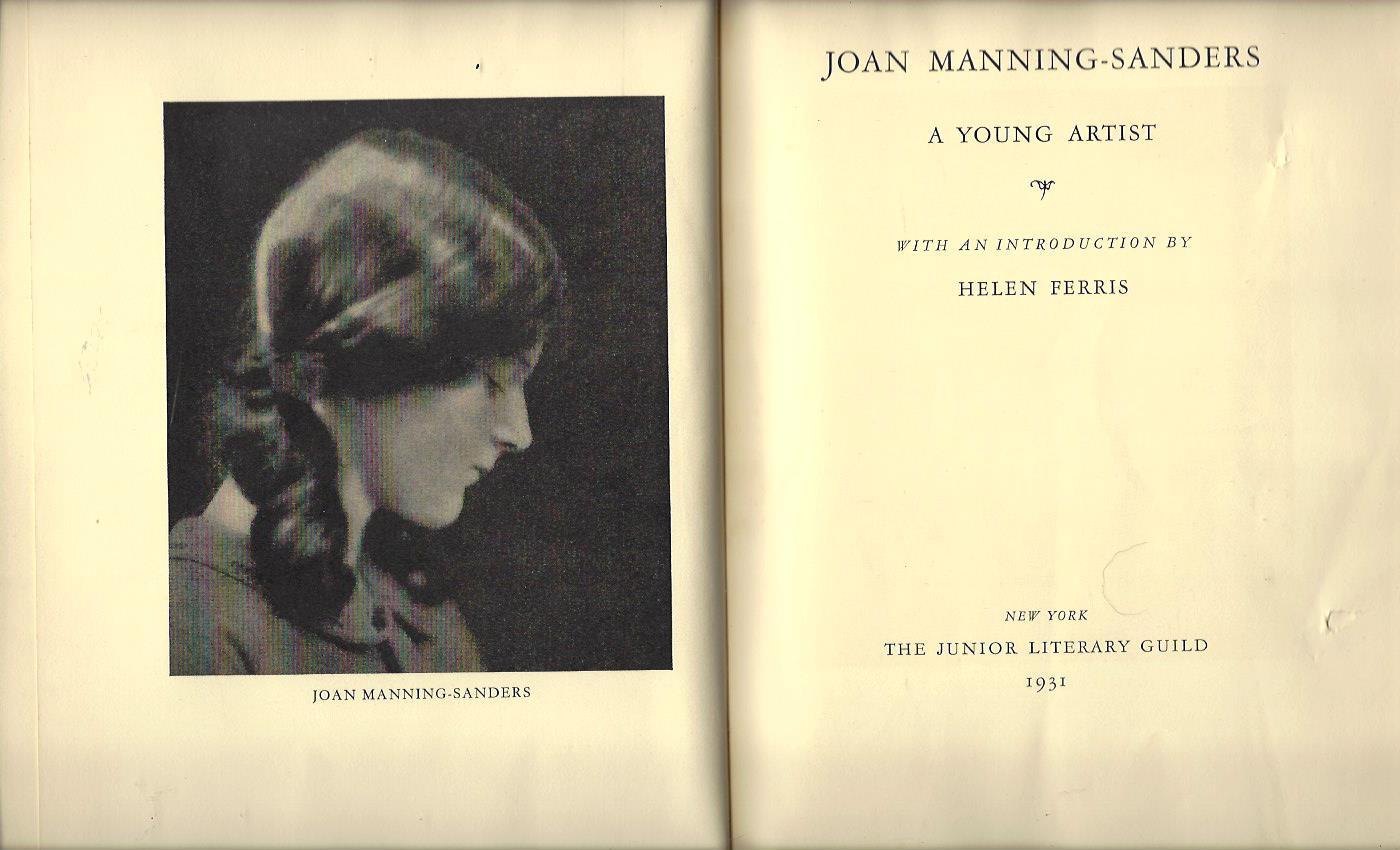 JOAN MANNING-SANDERS A Young Artist 1931, 32 Plates | eBay