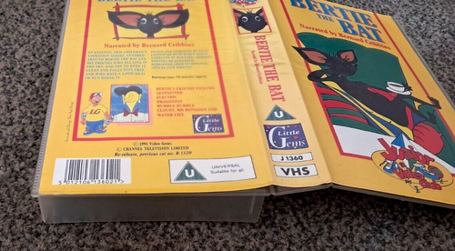 BERTIE THE BAT NARRATED BY BERNARD CRIBBINS PAL VHS VIDEO KIDS CHILDREN ...
