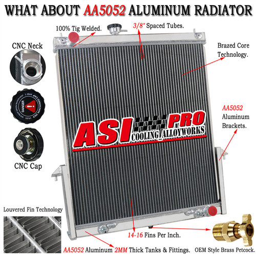 3Row Aluminum Radiator Fit 2002-2018 Nissan Patrol GU Y61 3 4 5 4.8L ...