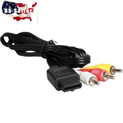 FOR NINTENDO 64 N64 AV AUDIO VIDEO A/V CABLE CORD WIRE TV GAME HTE ...
