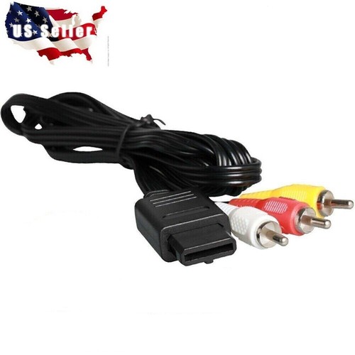 FOR NINTENDO 64 N64 AV AUDIO VIDEO A/V CABLE CORD WIRE TV GAME HTE ...