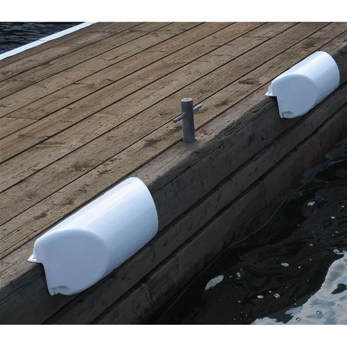 Dock Edge Dolphin Dockside Straight PVC Boat Bumper Guard 7 x 16inch ...