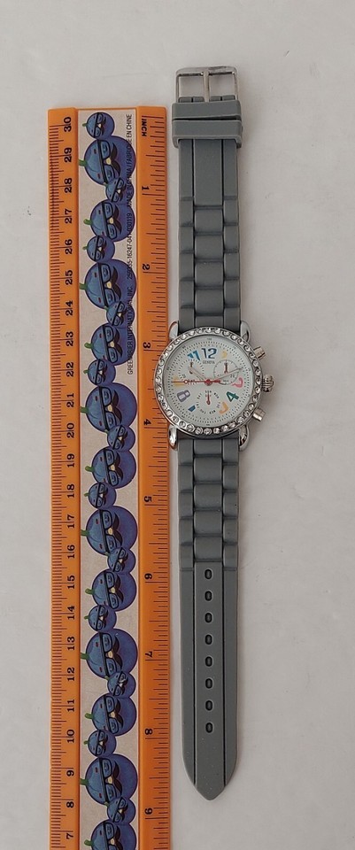 GENEVA Quartz Watch Stainless Steel SKU10247 Fancy Dial 35mm with Bezel ...