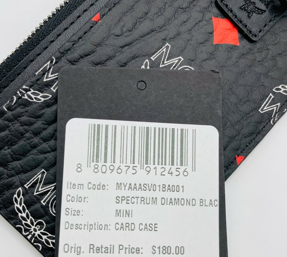 $180 MCM Spectrum Rainbow Logo Visetos Lanyard Card Case MYAAASV01 | eBay