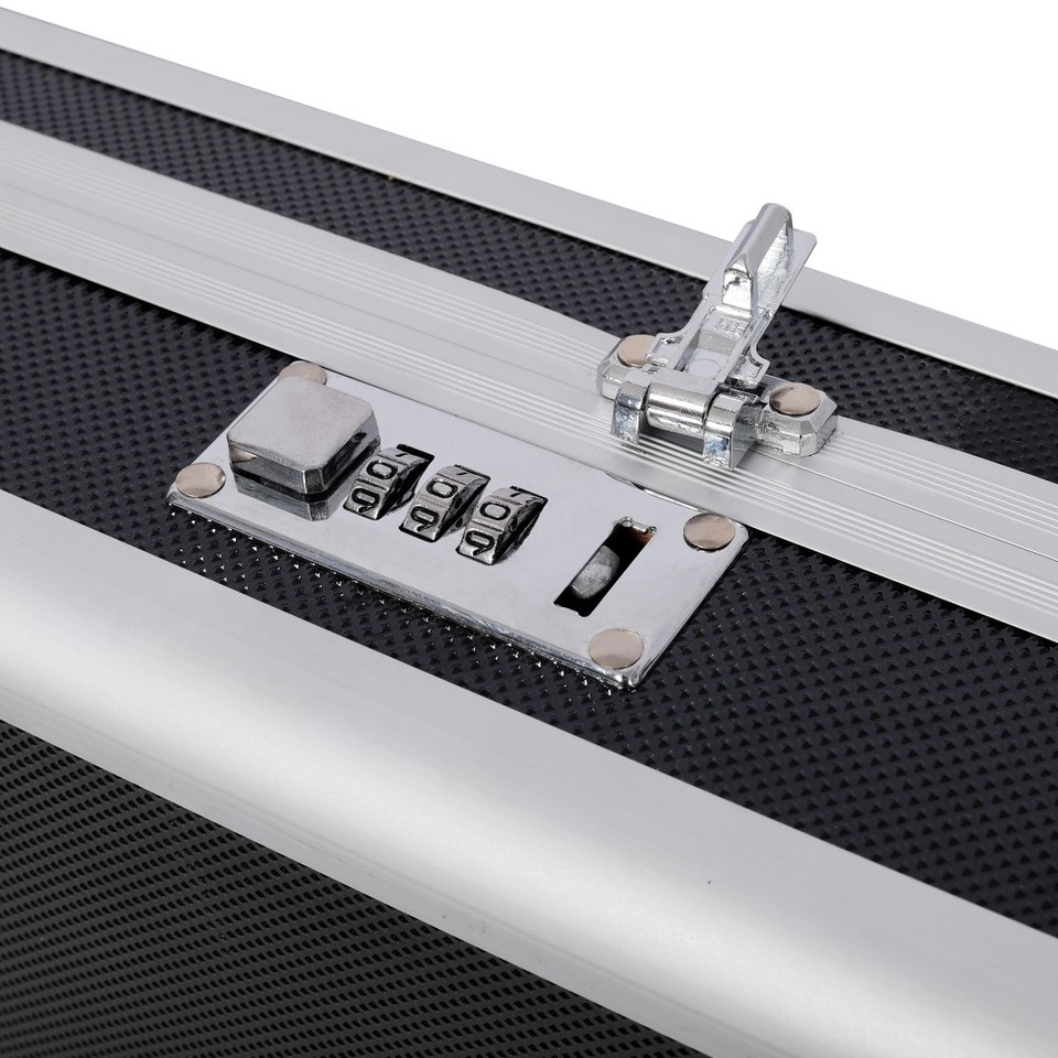 Aluminum New Framed Locking Gun Pistol Lock Box Hard Storage Carry Case ...