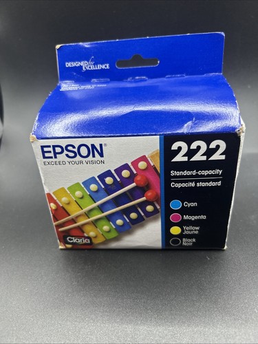 EPSON 222 Claria Ink Standard Capacity 3 Color Cartridge Combo Pack CMY ...
