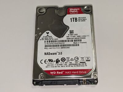 Western Digital 1TB WD Red NAS Hard Drive 2.5" NASware 3.0 WD10JFCX ...