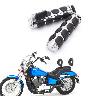 For Kawasaki Vulcan 900 800 Custom 1" 26mm Chrome Handlebar Grips ...
