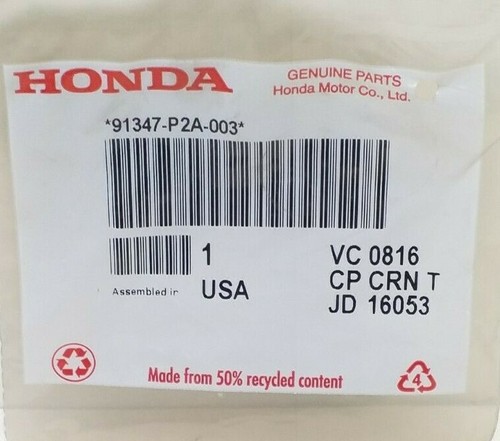 91347-P2A-003 OEM Honda Genuine Parts - O-Ring - Qty. 1 piece | eBay