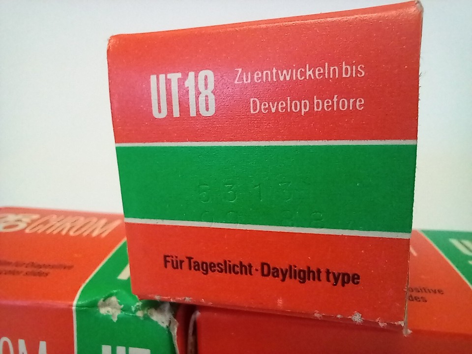 35mm ORWO CHROM color reversal film UT-18, 5 pcs, 135 type, lomography ...