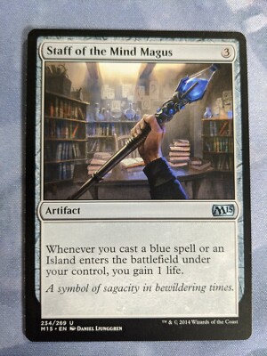 MTG Staff of the Mind Magus Magic 2015 234/269 Regular Uncommon Near ...