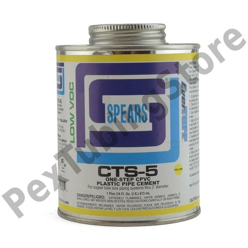 16 oz (1 pint) EverTUFF 1-Step CPVC CTS Cement w/ Dauber, Fast Set | eBay