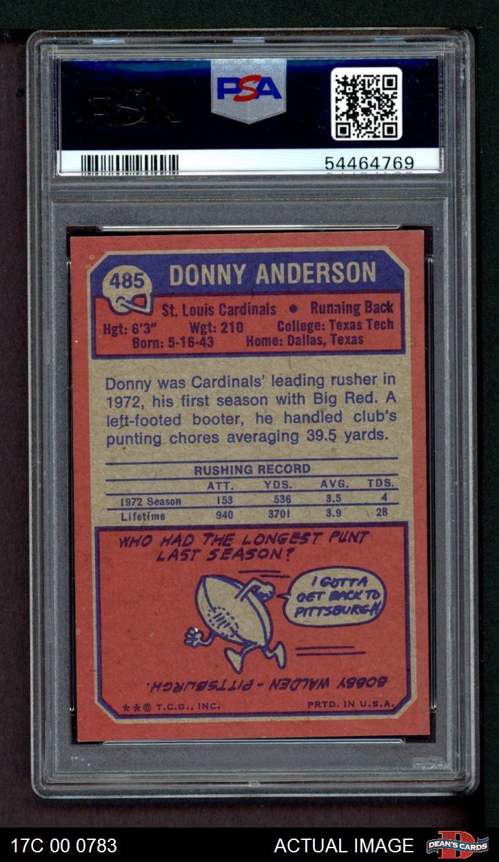 1973 Topps - #485 Donny Anderson for sale online | eBay