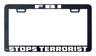 FBI stops terrorist license plate frame holder | eBay
