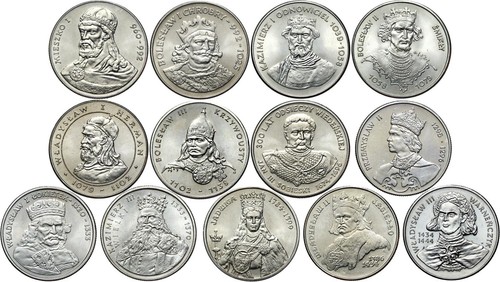 Poland LOT 13 Coins 50 100 500 10000 Zloty Złotych 1979–1992 Polish ...