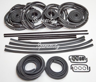 HOLDEN COMMODORE VK VL SEDAN RUBBER KIT DOOR WEATHER SEAL BAILEY 31pcs ...