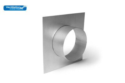 150mm dia Metal Spigot plate square ventilation galv steel ducting ...
