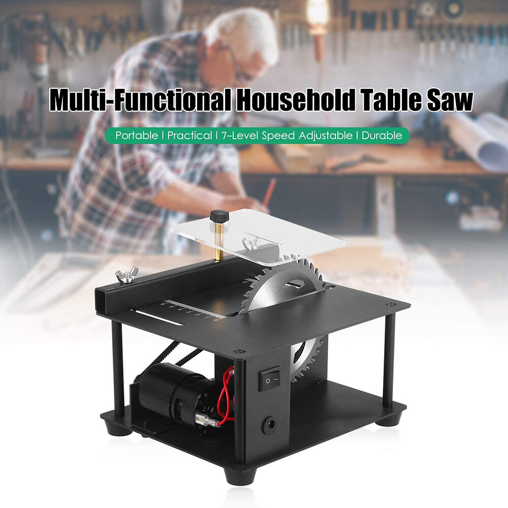 Mini Table Saw Woodworking Cutting Tool Polish Machine Multifunctional ...