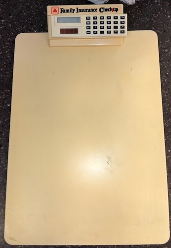 Vtg Clip Board Calculator advertisement State Farm Family Insurance ...