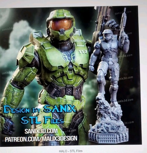 Halo Master Chief model kit 1/10 scale, 3d Resin Print 13+ Inches | eBay