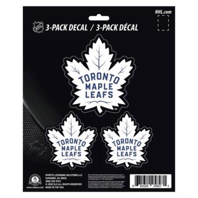 Toronto Maple Leafs Decal Die Cut Team 3 Pack [NEW] NHL Car Truck Auto ...