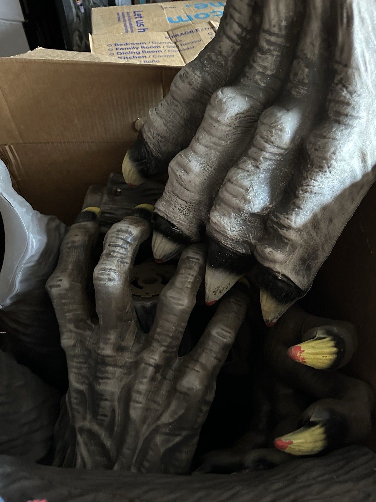 Spirit Halloween Animated Animatronic Life Size Giant Immortal Werewolf ...