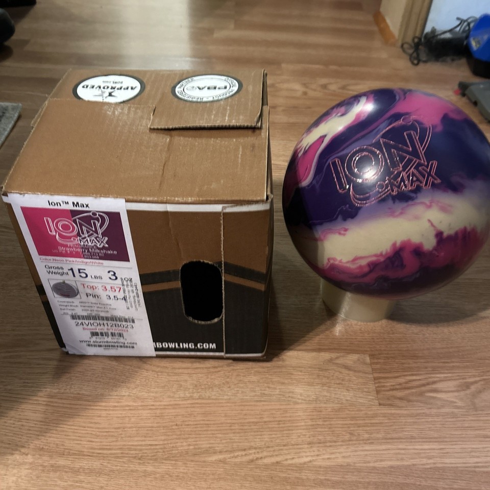 Storm Ion Max Pink Purple White PRE-DRILLED Bowling Ball | eBay