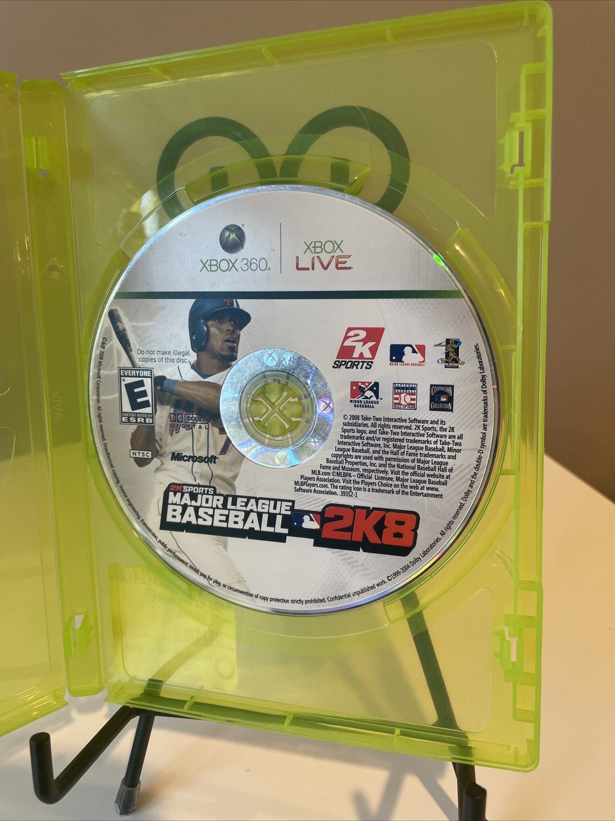 2K Sports Major League Baseball 2K8 Microsoft Xbox 360 Game Disc Only ...
