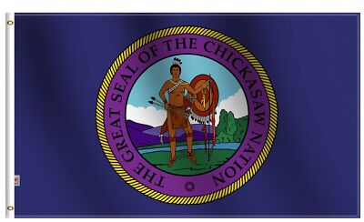 The Chickasaw Nation Flag 3x5 Ft Large, Double Sided Printed Smooth ...